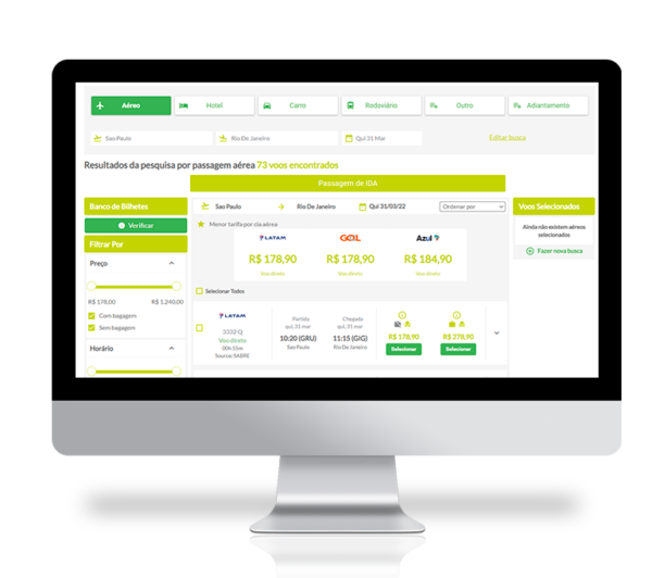 Sistema de Gestão de Viagens - Lemontech